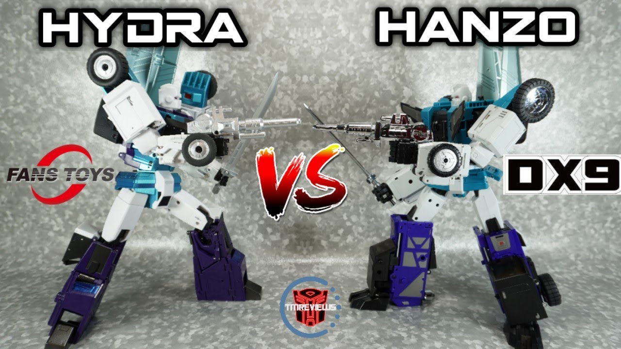 Comparison: FansToys Hydra VS DX9 Hanzo (AKA Sixshot) - YouTube