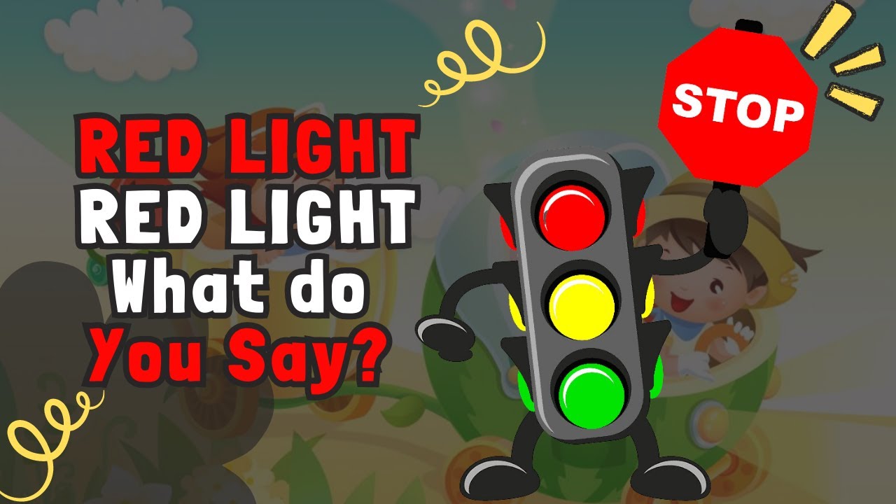 Red Light Red Light Nursery Rhyme | Yellow Light Yellow Light Poem ...