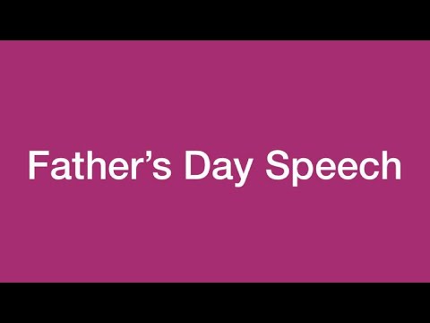 Father’s Day Speech in English For Kids || Father’s Day Special #father ...
