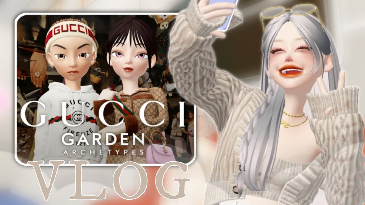 👜 GUCCI GARDEN ARCHETYPE SEOUL zepeto | aesthetic vlog | arloxacottage ...