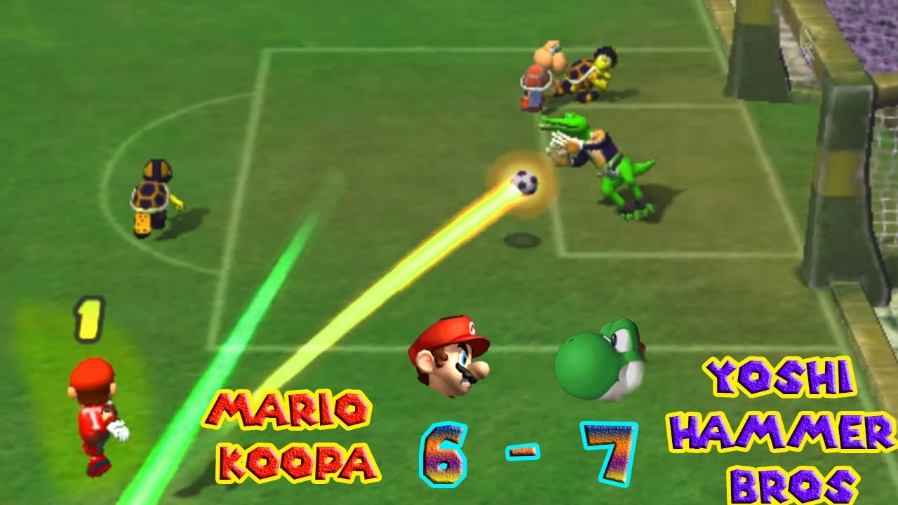 Mario Koopa VS Yoshi Hammer Bros | Mario Football Game - YouTube