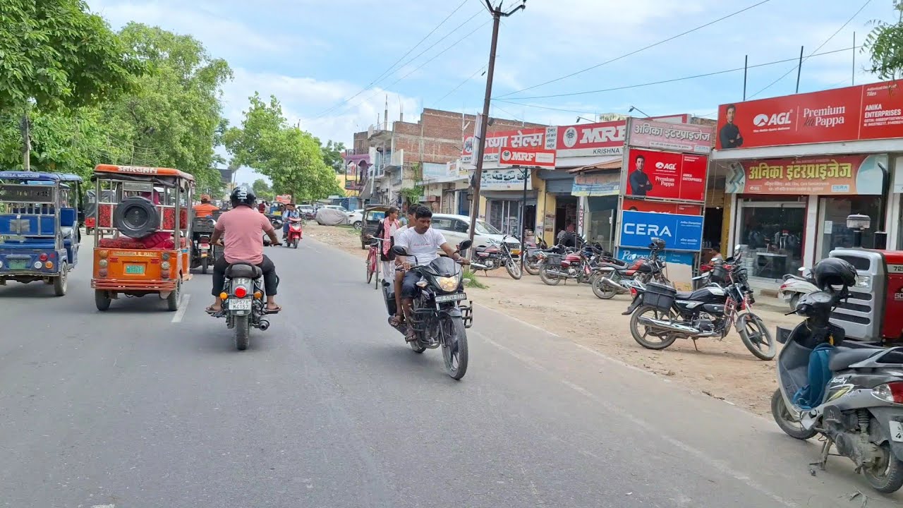 Ramkola to Padrauna to Kushinagar Moto blogging full view Padrauna ...