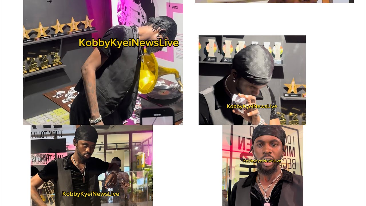 Black Sherif tours Sarkodie’s Rapperholic Exhibition - YouTube