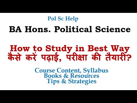 How to Study for BA Hons. Political Science? Course structure, Course ...