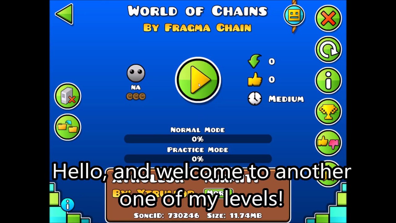 Geometry Dash - World Of Chains | My Levels #2 - YouTube