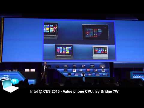 Intel @ CES 2013 - Intel Haswell, Ivy Bridge 7W, Clover Trail+, Lexington, Bay Trail, North Cape