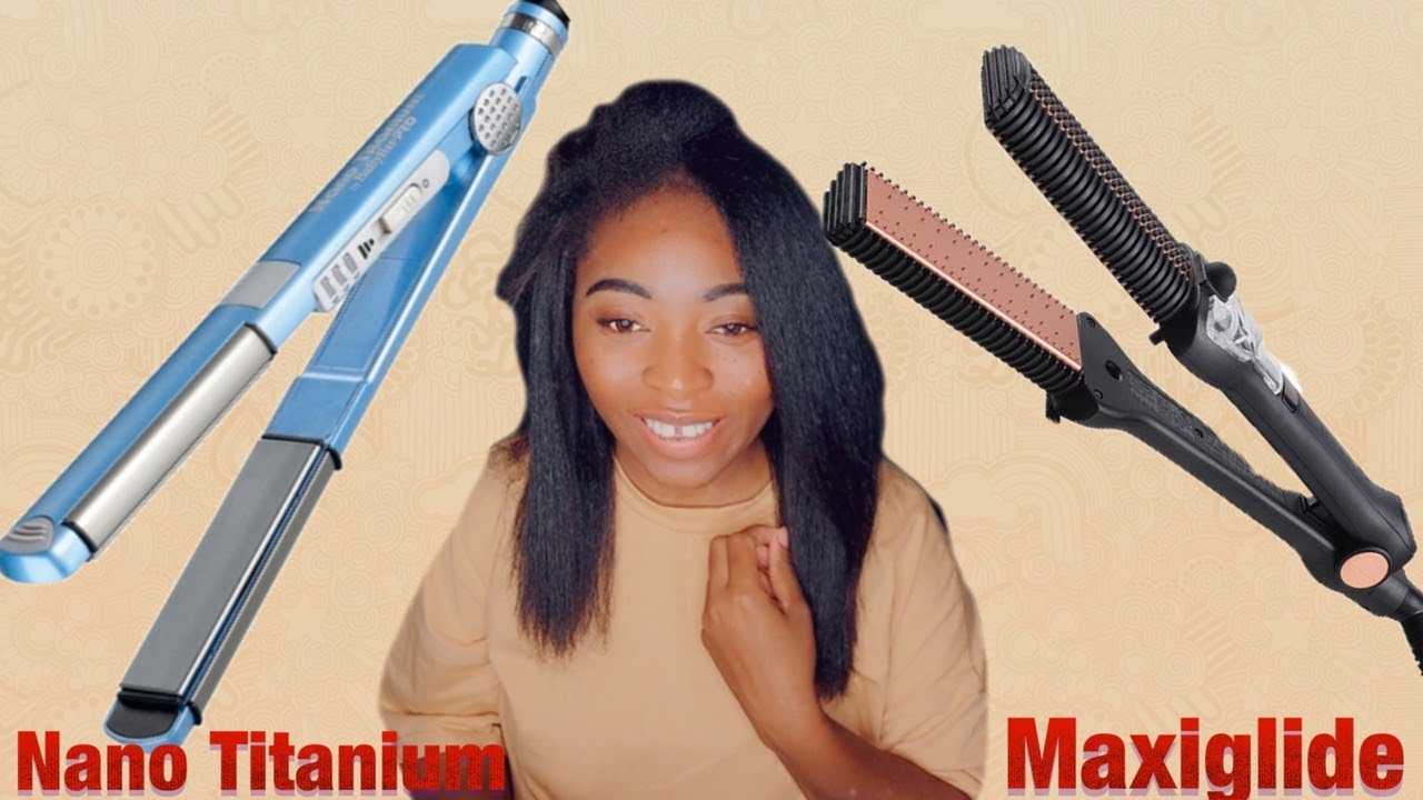 MaxiGlide and Nano Titanium hair straightening - YouTube