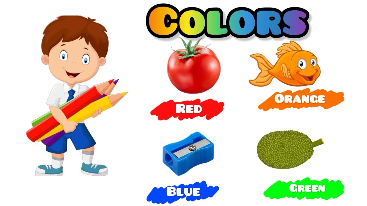 Colors | Colors spelling | learn colour with pictures | preschool Book ...