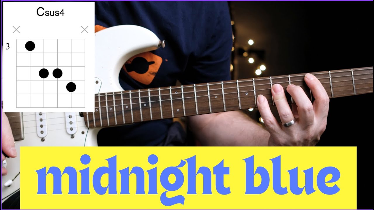 How to play Midnight Blue by Lou Gramm (guitar lesson) - YouTube