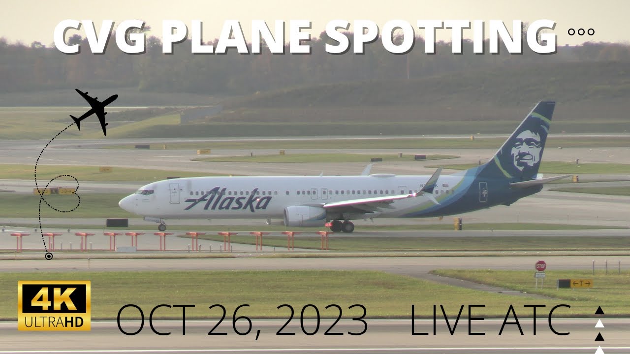 Plane Spotting Alaska Air 393 (B739) Departs Cincinnati (CVG) October ...