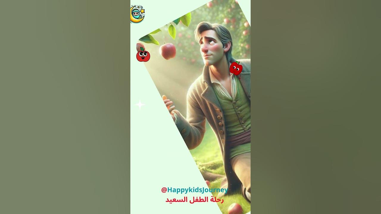 نيوتن 🧠والتفاحة🍎🌴جاذبية Youtube
