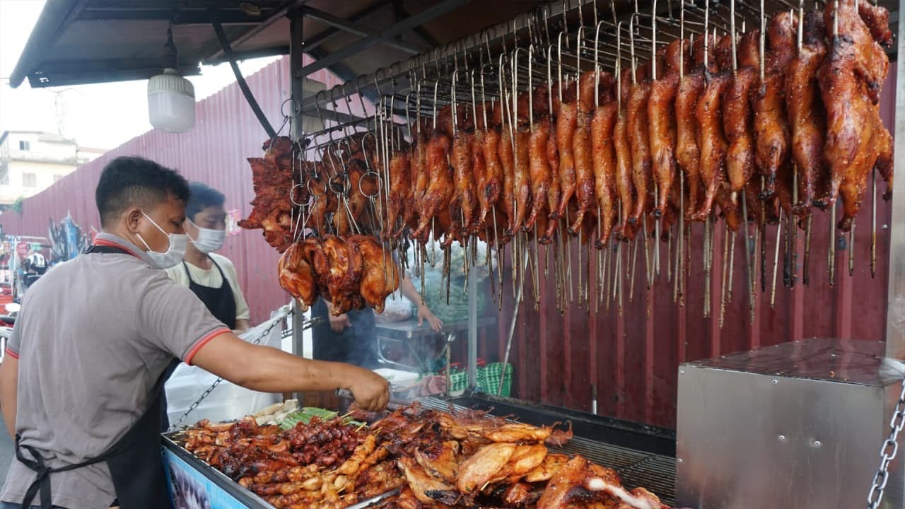 Tola Grill & Testy Meat Like Duck, Chicken, Pork @Kandal Market ...