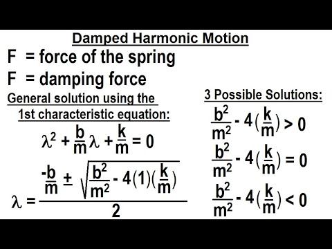 Physics: Ch 16.1 Simple Harmonic Motion with Damping (7 of TBD) Damped ...