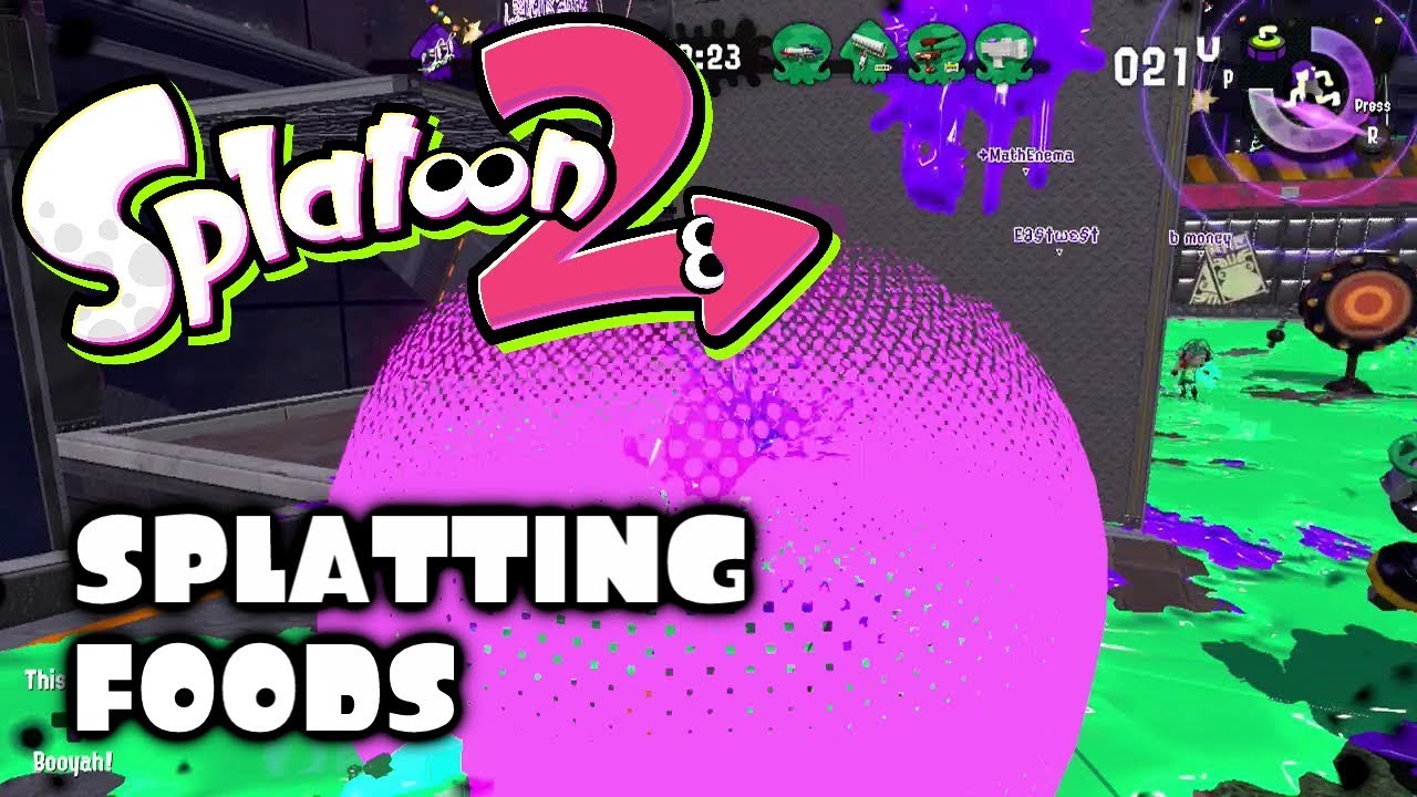 Splatoon 2 - Splatting Foods - YouTube
