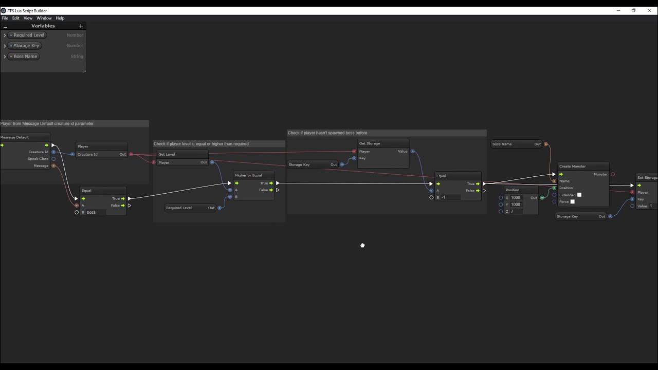 TFS Lua Script Builder Alpha v0.0.1 - YouTube