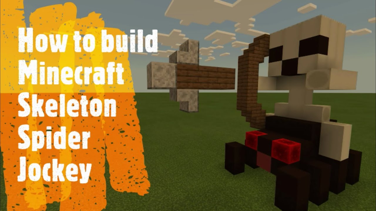 How to build Minecraft Skeleton Spider Jockey - YouTube