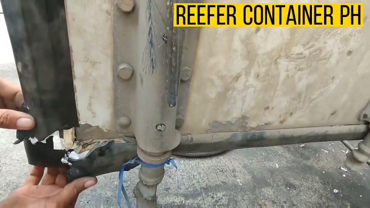 DAMAGE DOOR GASKET - REEFER CONTAINER BOX REPAIR - YouTube