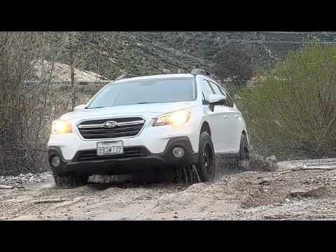 2018 Subaru Outback driving thru sand and water creek - YouTube