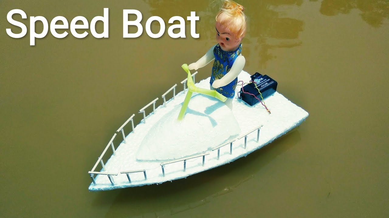 How to Make Speed Boat at Home || High Speed Mini Motor Project || DIY ...