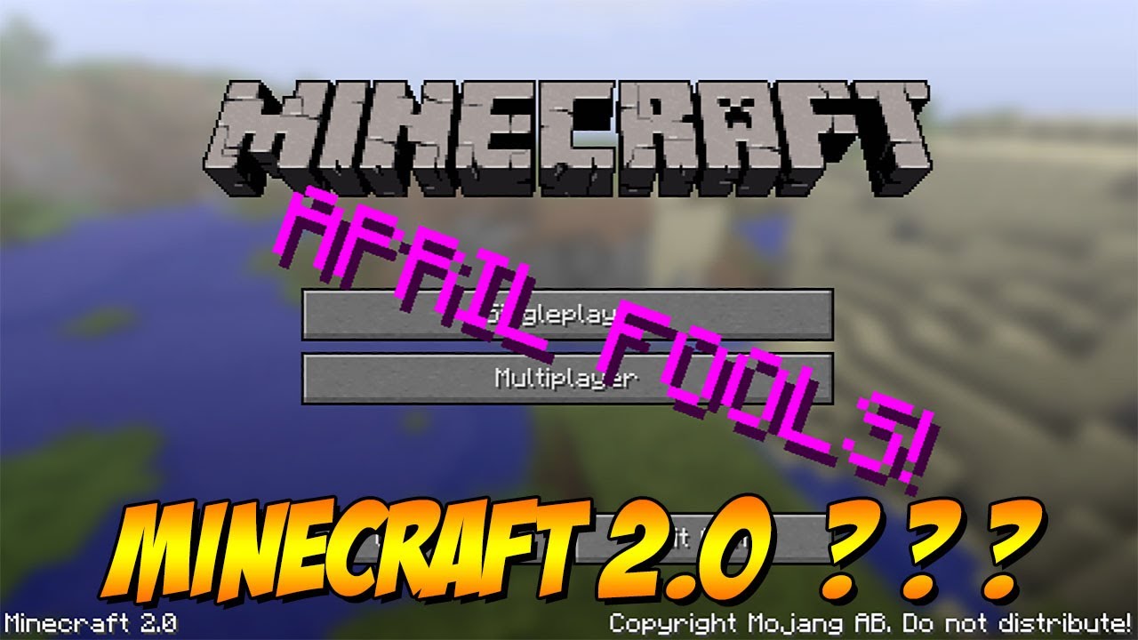 MINECRAFT 2.0? APRIL FOOL, DONDE TODO PASA :D - YouTube