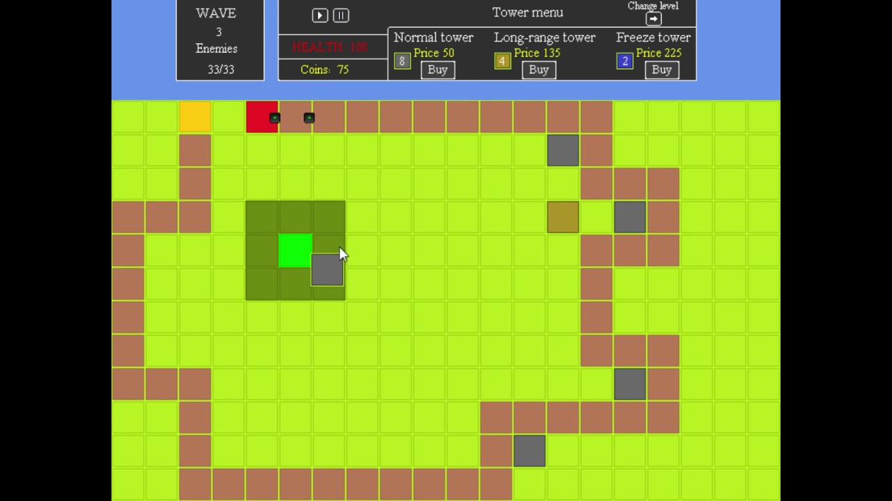 Simple tower defense C#/XNA - YouTube