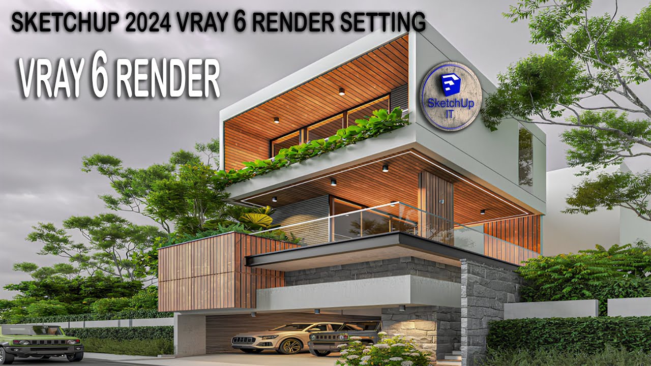 V-Ray 6 Render Settings | SketchUp 2024 Renders to the HIGH SETTING ...