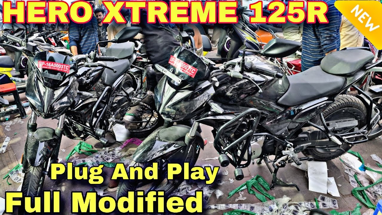 HERO XTREME 125 R 😎 Modified Accessories Fitting Video 🔥 Plug And Play ...