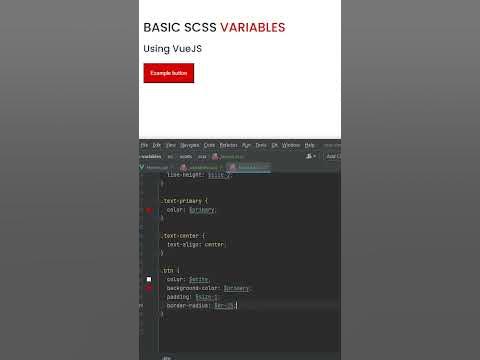 Basic SCSS variables - #shorts - YouTube