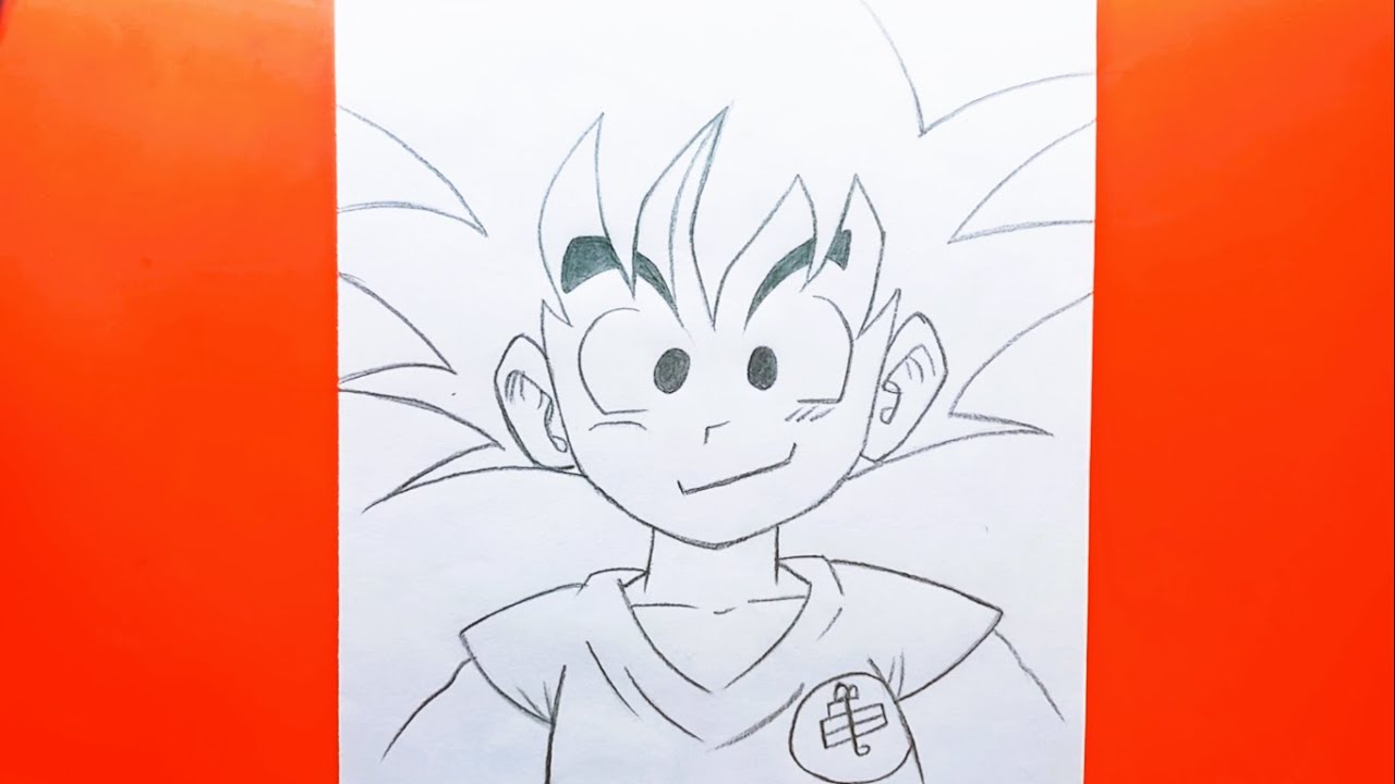How to draw kid Goku step by step || How to draw dragon ball || Easy ...