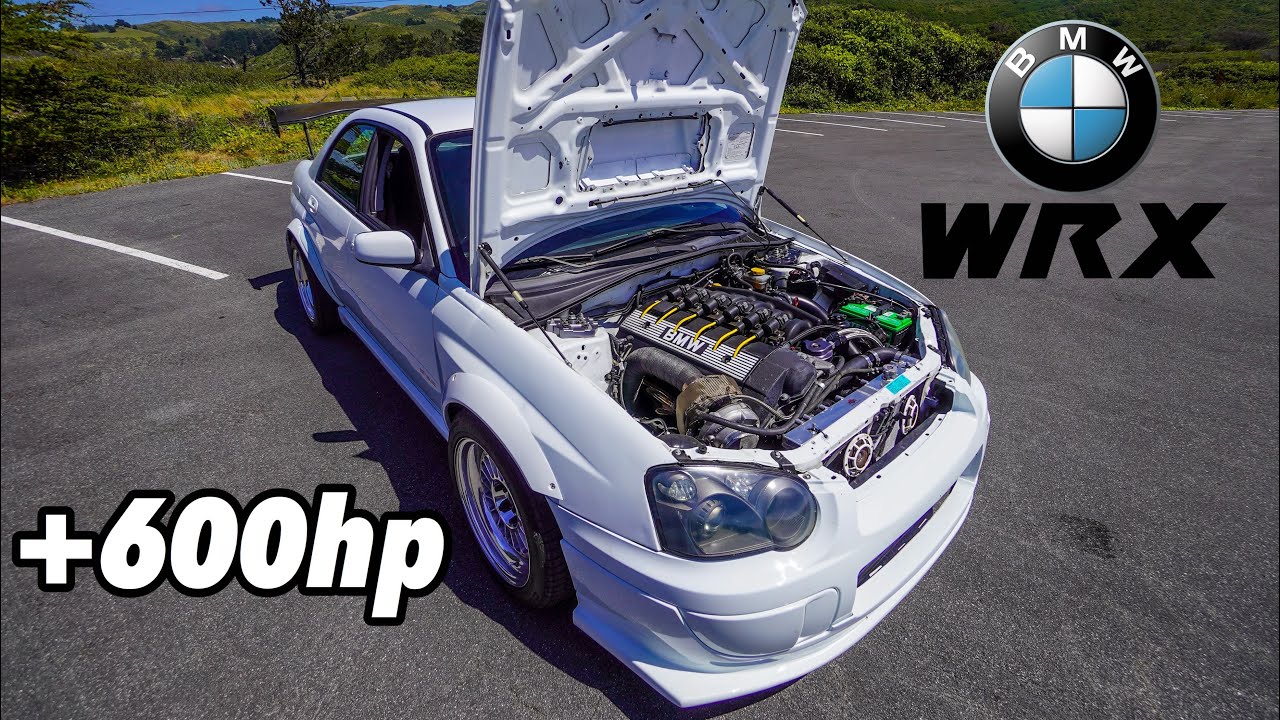 600HP BMW SINGLE TURBO SWAPPED SUBARU WRX! *GETS SIDEWAYS!" - YouTube