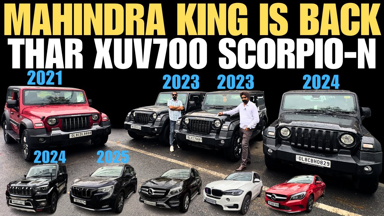 2000 Kms MAHINDRA SUV at Discount | THAR 4X4, RWD, XUV700, SCORPION ...