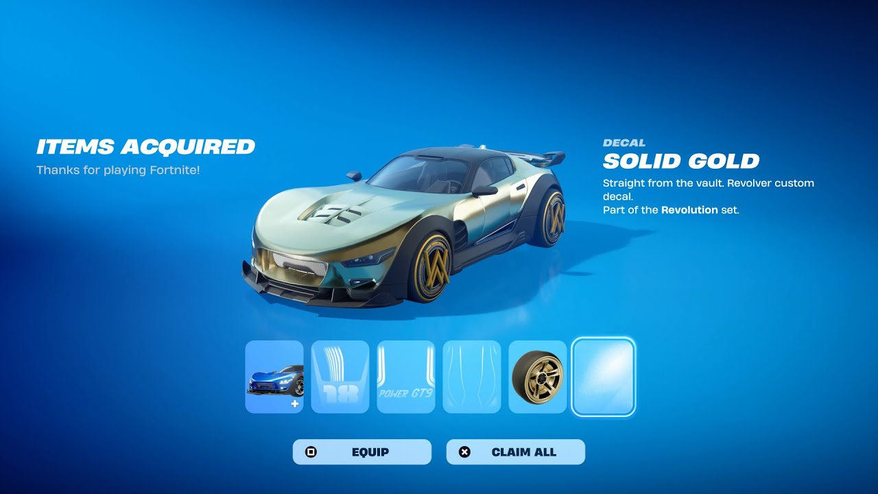 How To Get Revolver Car Body NOW FREE In Fortnite (Rocket League Car ...