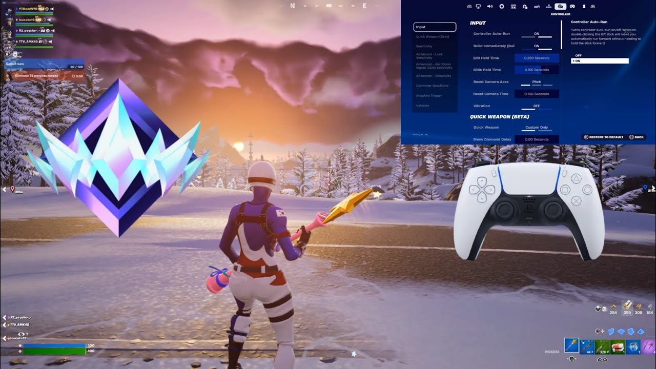 PS5 Fortnite Chapter 5 UNREAL Ranked Gameplay + Best Controller ...