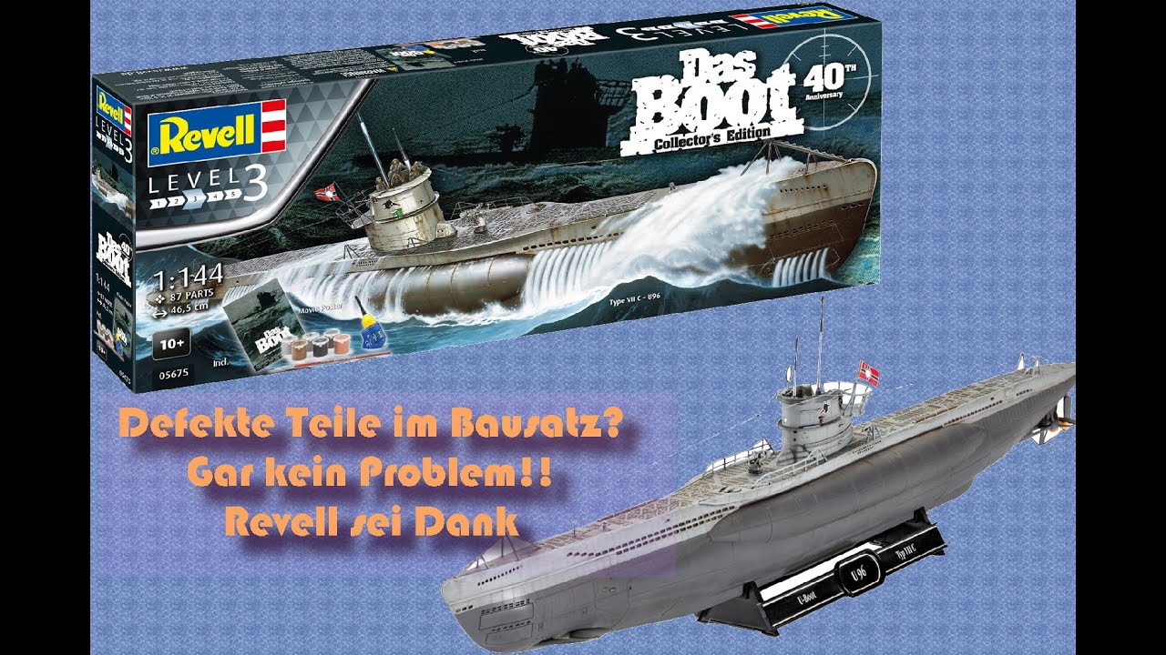 Unboxing 40 Jahre Das Boot U96 1:144 Revell Geschenkset - YouTube