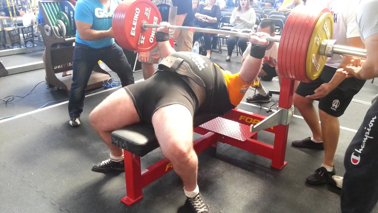 Shaun Bostock benches 355kg ProRawFive - YouTube