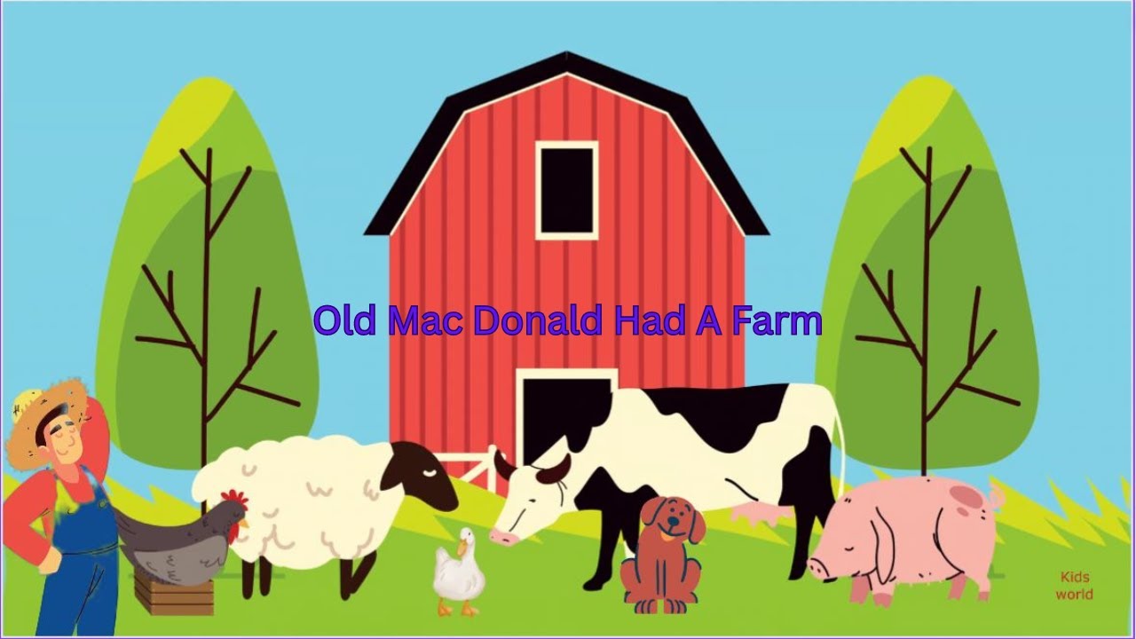 Old Mac Donald Had A Farm - Nursery Rhymes - Kids Songs - YouTube