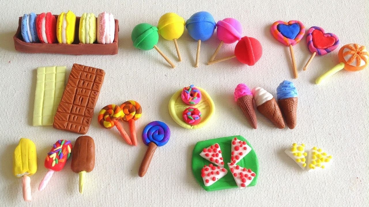 DIY How To Make Miniature Realistic Food Items with Polymer clay ...