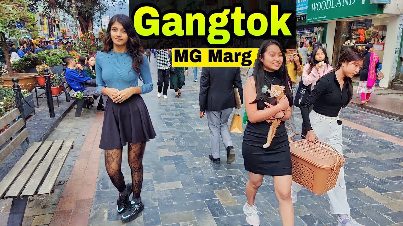 Gangtok MG Marg Full Tour || Best Shop to buy Cheap Woolen Garments and ...