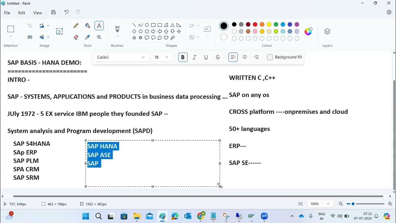 SAP BASIS & HANA - DEMO - YouTube