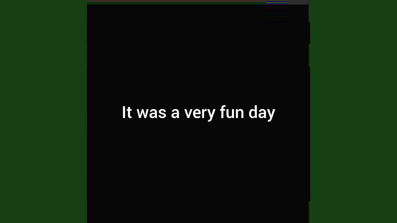 It Was a Very Fun Day - YouTube