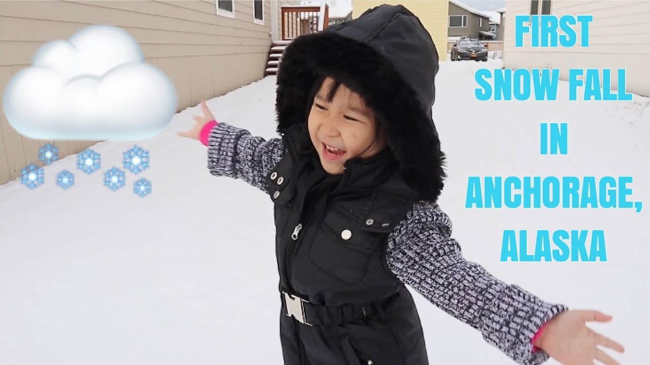 VLOG #28 : FIRST DAY OF SNOW FALL IN ANCHORAGE ALASKA 2018 I TheGarcias ...