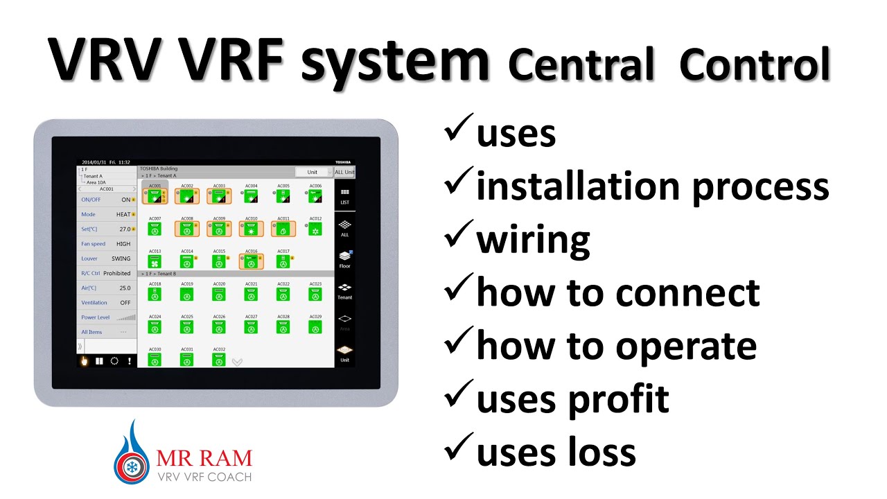 VRV VRF CENTRAL REMOTE CONTROL [ ENG ] - YouTube