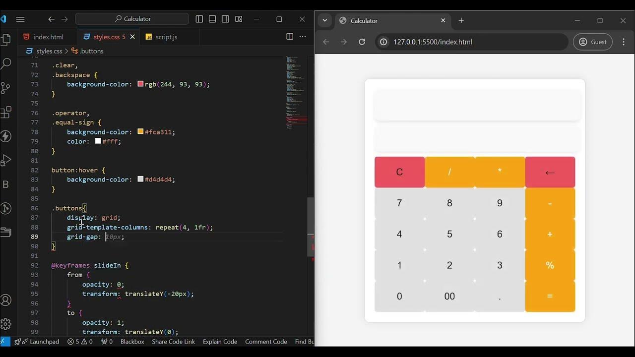 ASMR Coding: Build a Responsive Calculator with HTML, CSS, and JavaScript | No Talking, Step-by ...