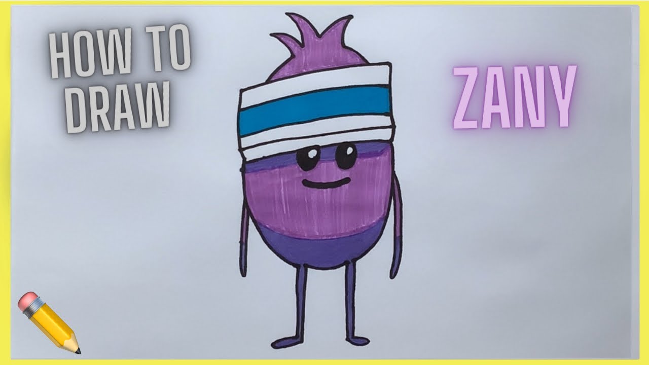 How to draw Zany ️ from Dumb ways to die 2 - YouTube
