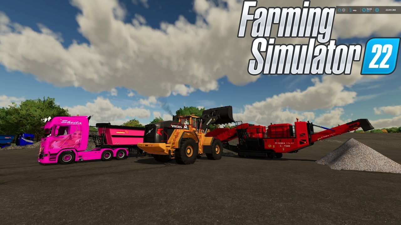 FS22|Let`s Play Farming Simulator 22|Open a big gravel pit in Elmcreek ...