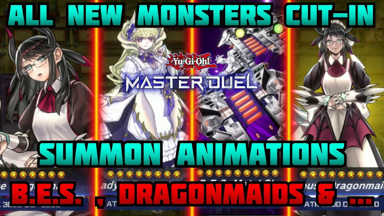 The New Monsters Cut-in Summon Animations in the New Pack in Master ...