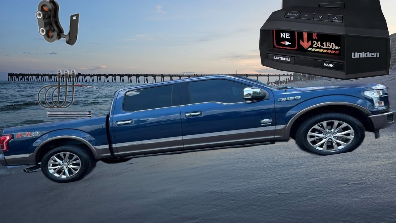 2017 Ford F150 - Uniden R8 Radar Detector Mount & Mirror Tap Kit - YouTube