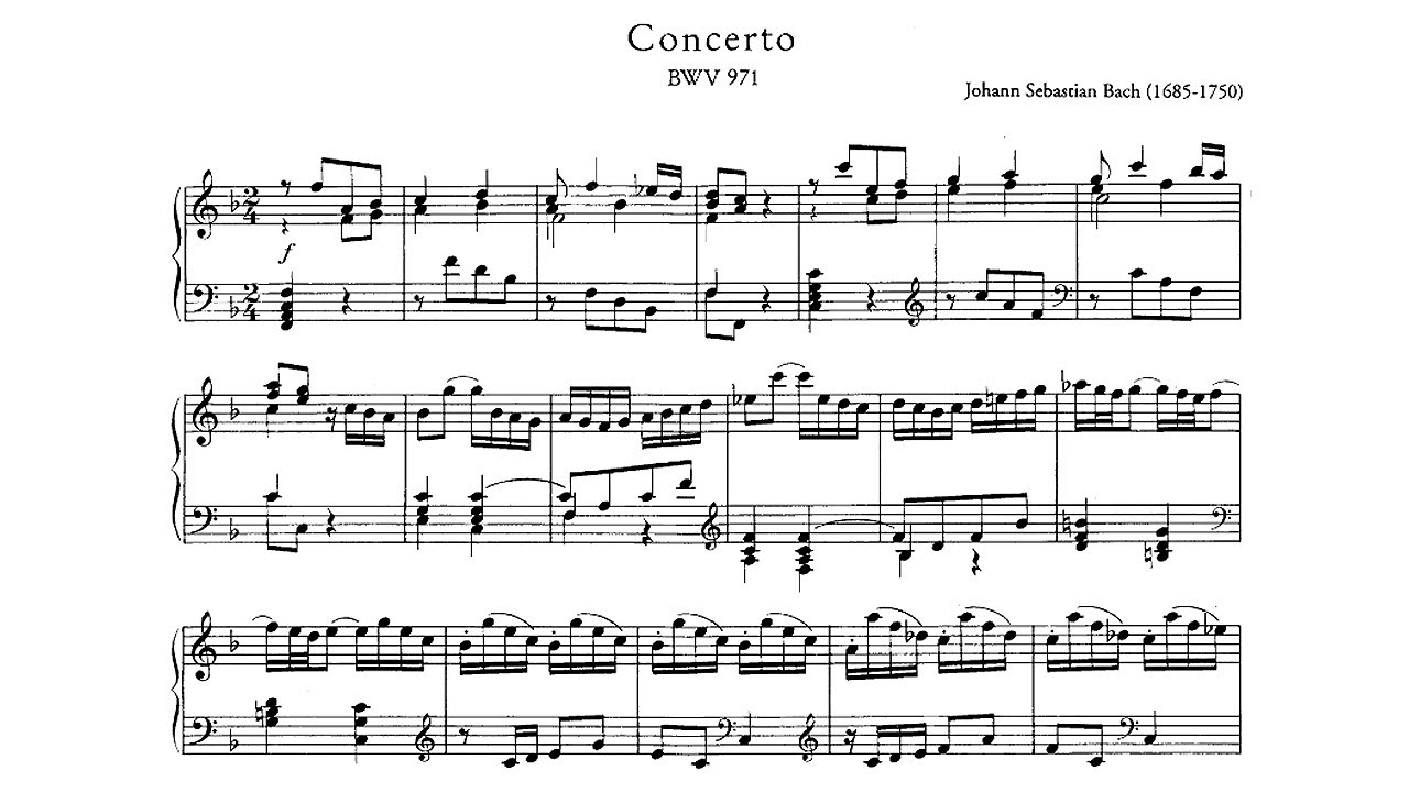JS Bach: Italian Concerto in F BWV 971 - Glenn Gould, 1959 - CBS 60253 ...