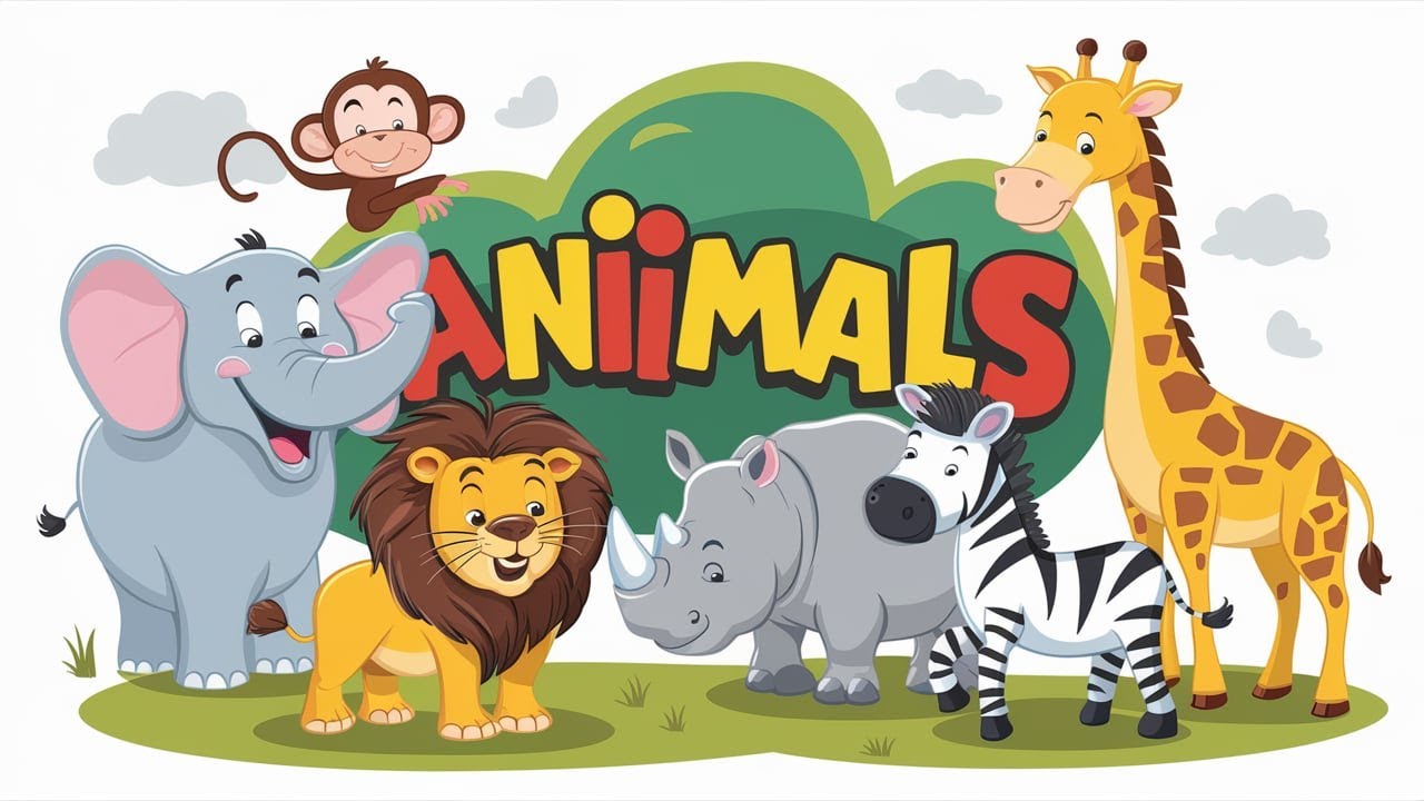 Animals | Zoo | Animals for kids | Cartoon Animals - YouTube