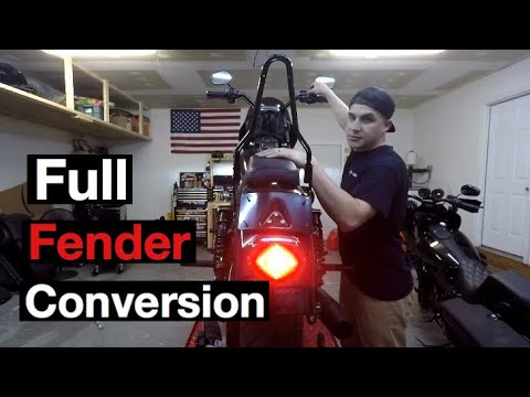 Dyna Full Fender Conversion How To/Price Comparison - YouTube